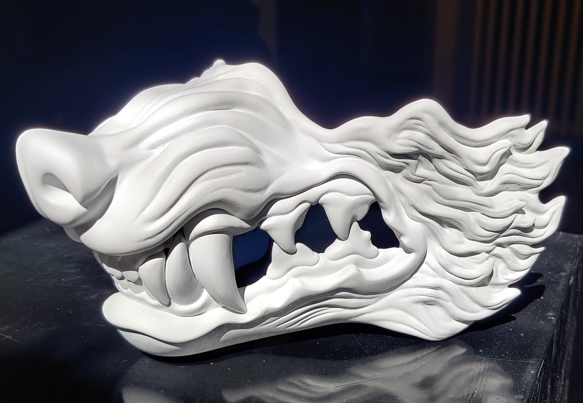 Wolf Mask - 3D Printed Base - Etsy
