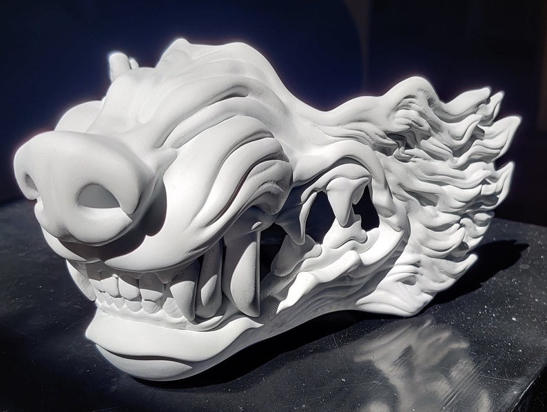 Wolf Mask - 3D Printed Base - Etsy