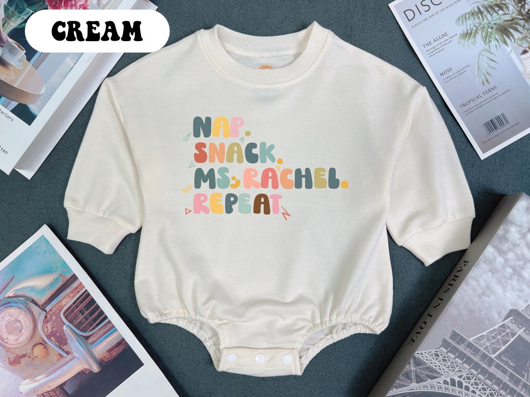 Nap Snack Ms. Rachel Repeat Baby Romper, Little Kids Cute Onesie, Ms ...