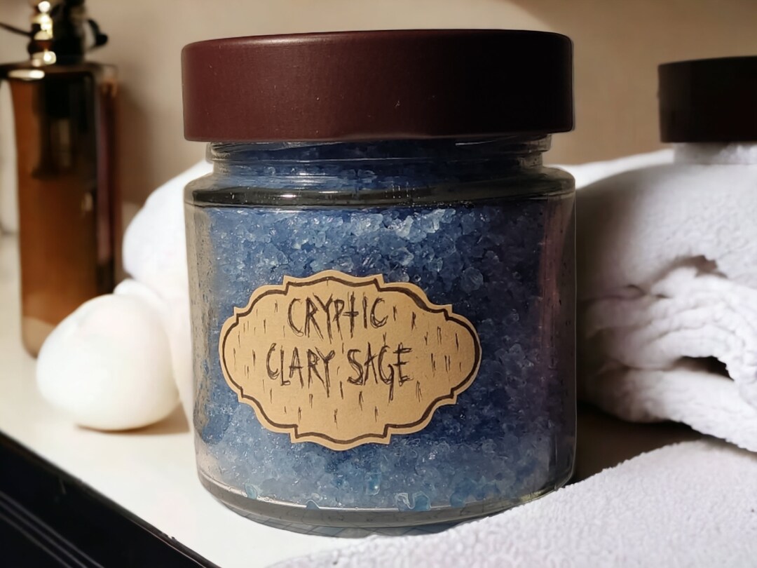 Clary Sage Bath Salt, Self-care, Aromatherapy Bath Salt, Relaxing Bath ...