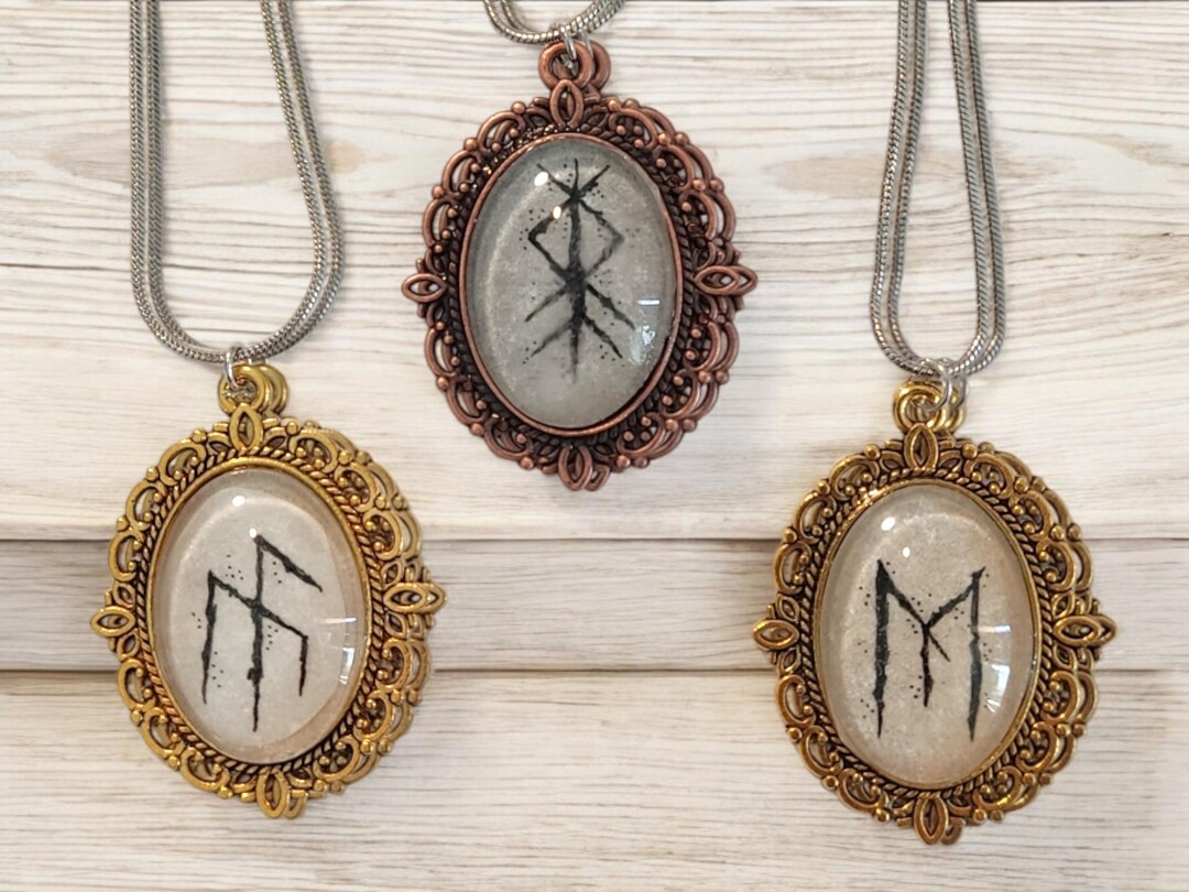 Bind Rune Necklace, Bind Rune Pendant, Goth Pendant, Goth Necklace ...
