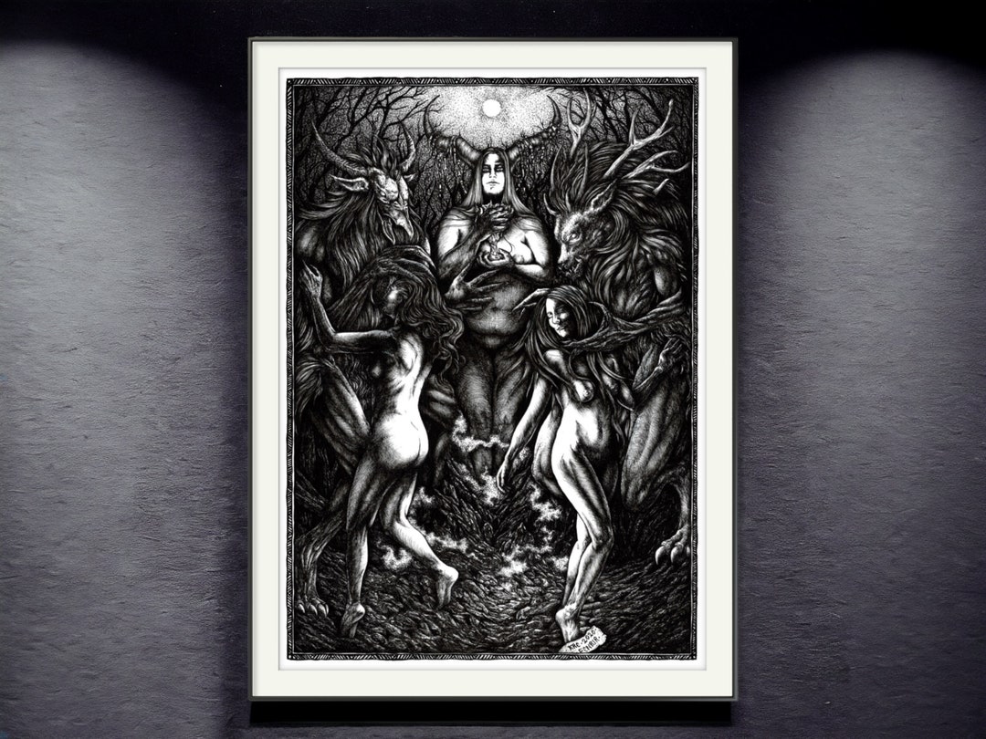 Sabbath Artwork Downloadable and Printable, Polish Witches Sabbath ...