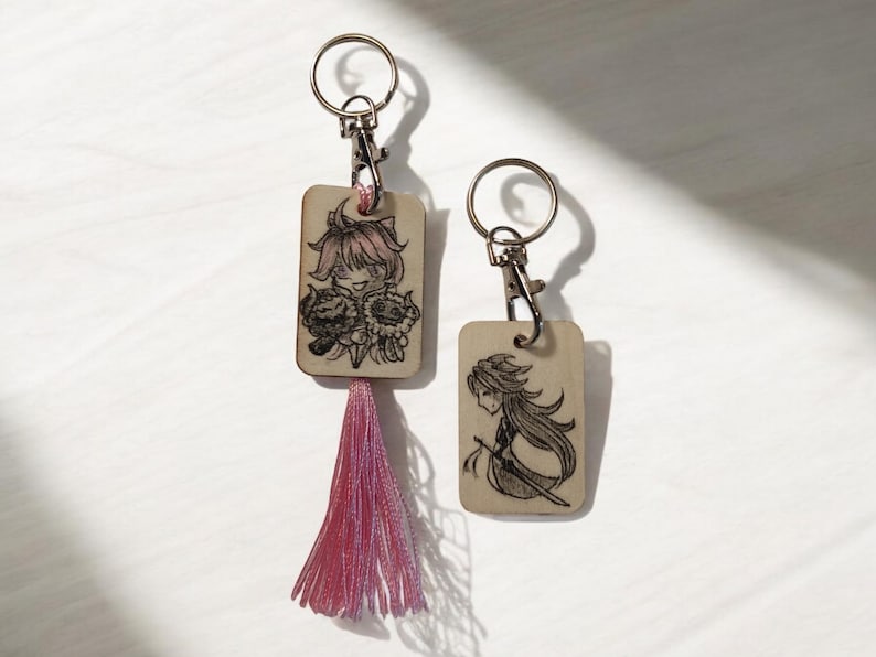 Wuthering Waves Chibi Characters, Handmade Painted Keychains, Perfect ...