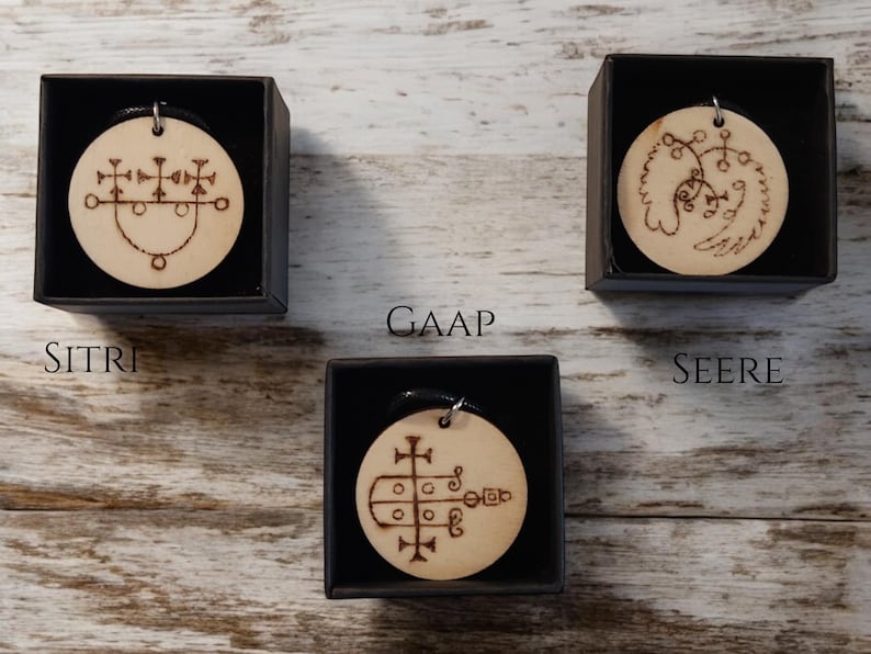 Demon Sigil Princes of Hell Sigil Charms - Handmade Necklaces ...