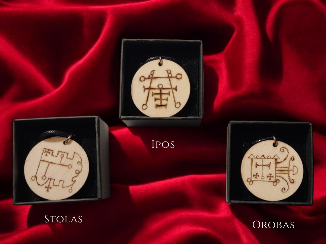 Demon Sigil Princes of Hell Sigil Charms - Handmade Necklaces ...