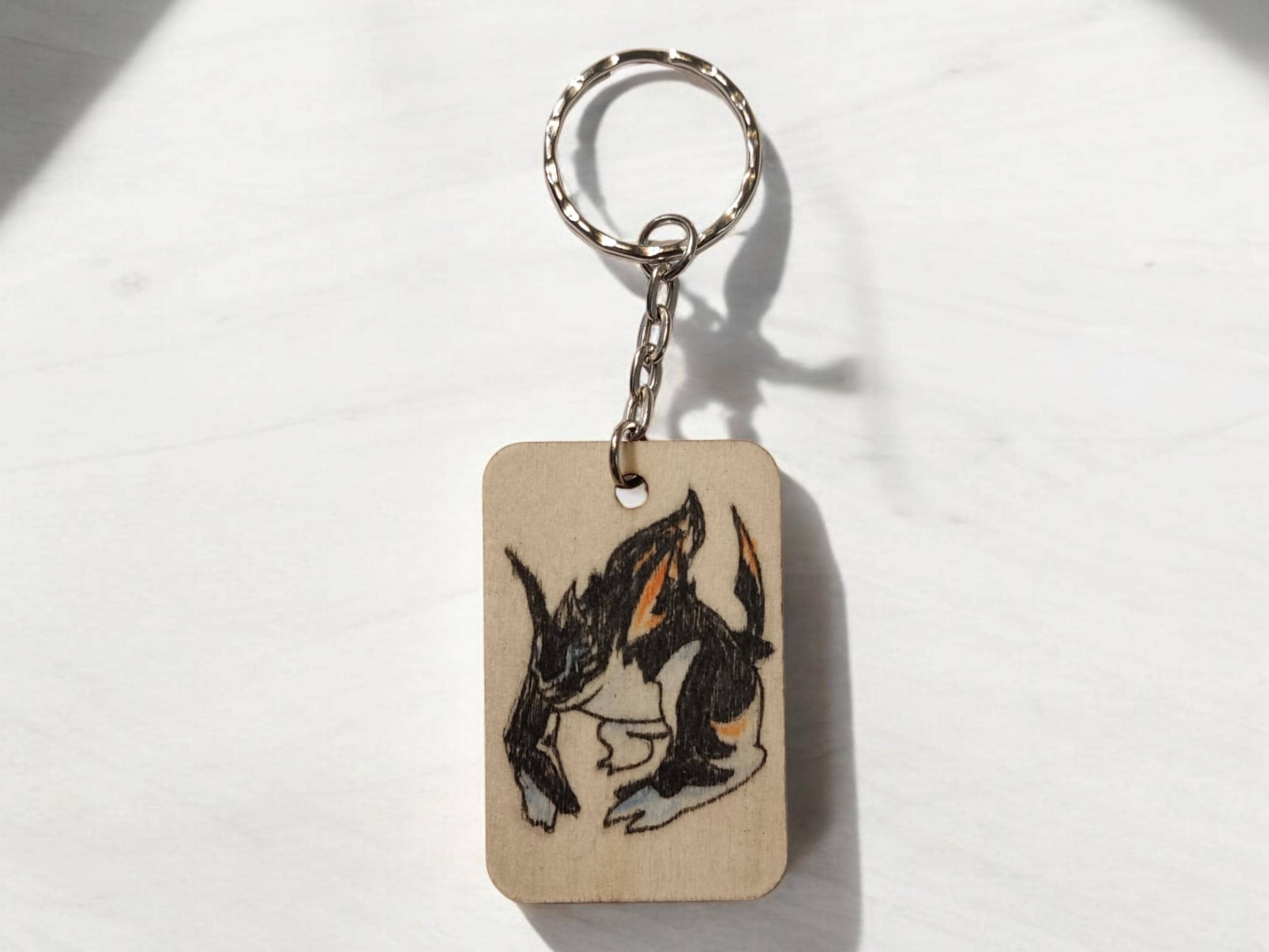 Genshin Impact Natlan Chibi Keychain, Handmade Wood Painted Nerd Gift ...