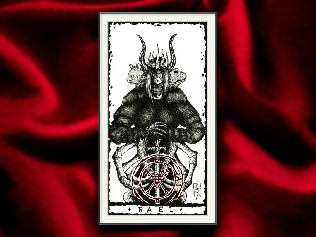 Bael, Downloadable and Printable Artworks About Demons, Tarot Demon ...