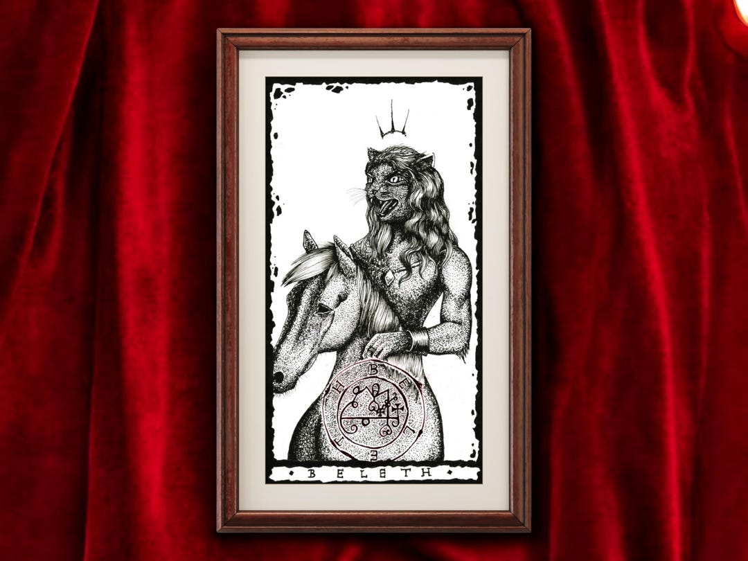 Beleth, Downloadable and Printable Artworks About Demons, Tarot Demon ...