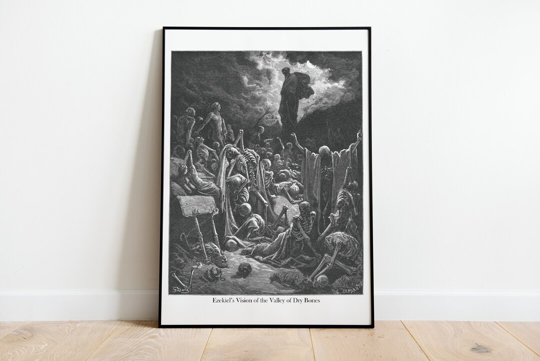 Ezekiel's Vision of the Valley of Dry Bones Gustave Dore Vintage ...