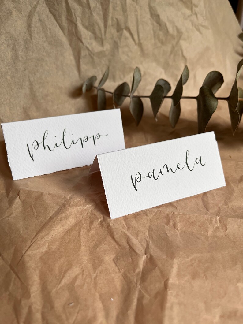 Custom Calligraphy Name Place Cards Personalised Event Seating Cards - Etsy