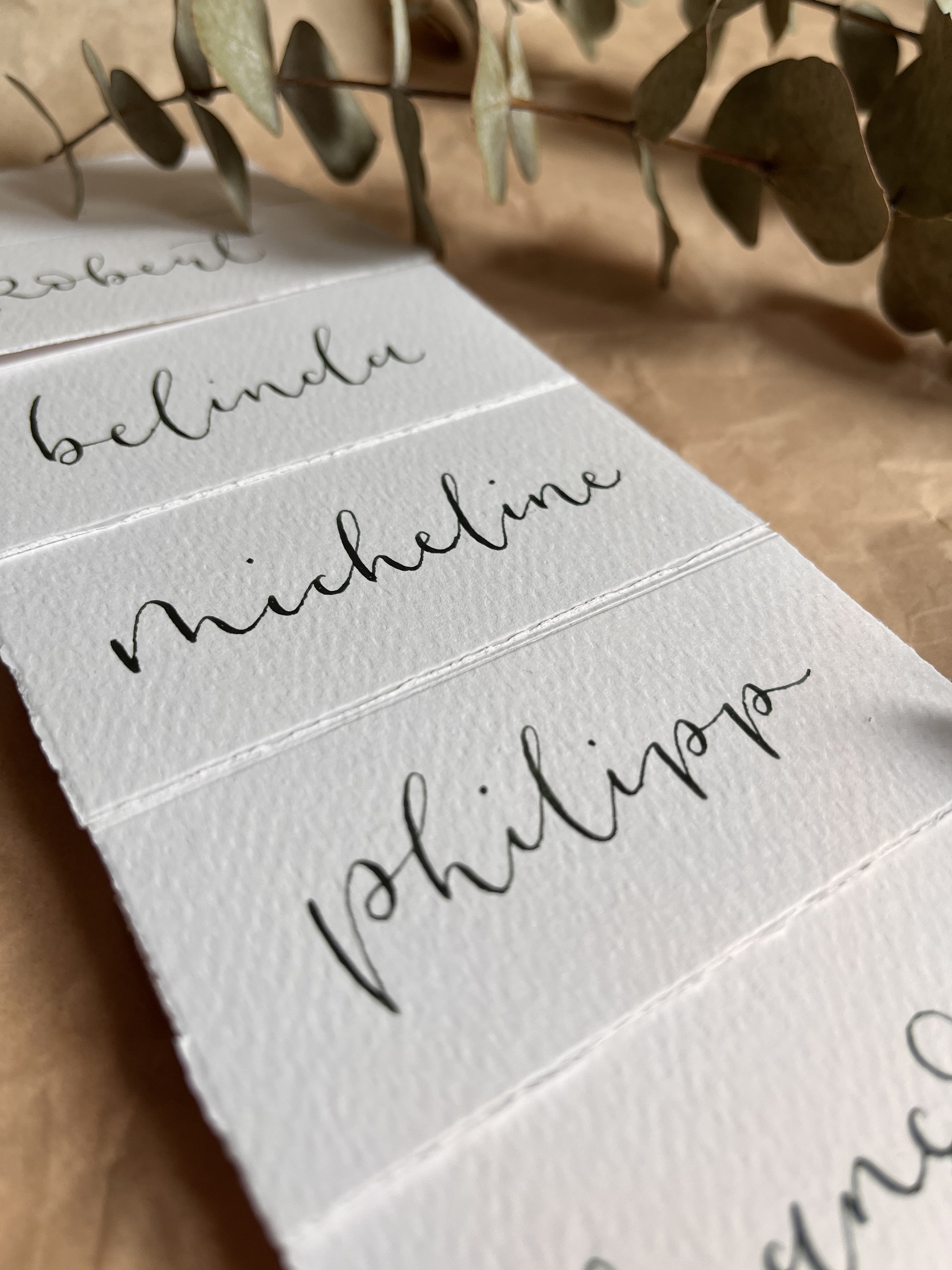 Custom Calligraphy Name Place Cards Personalised Event Seating Cards - Etsy
