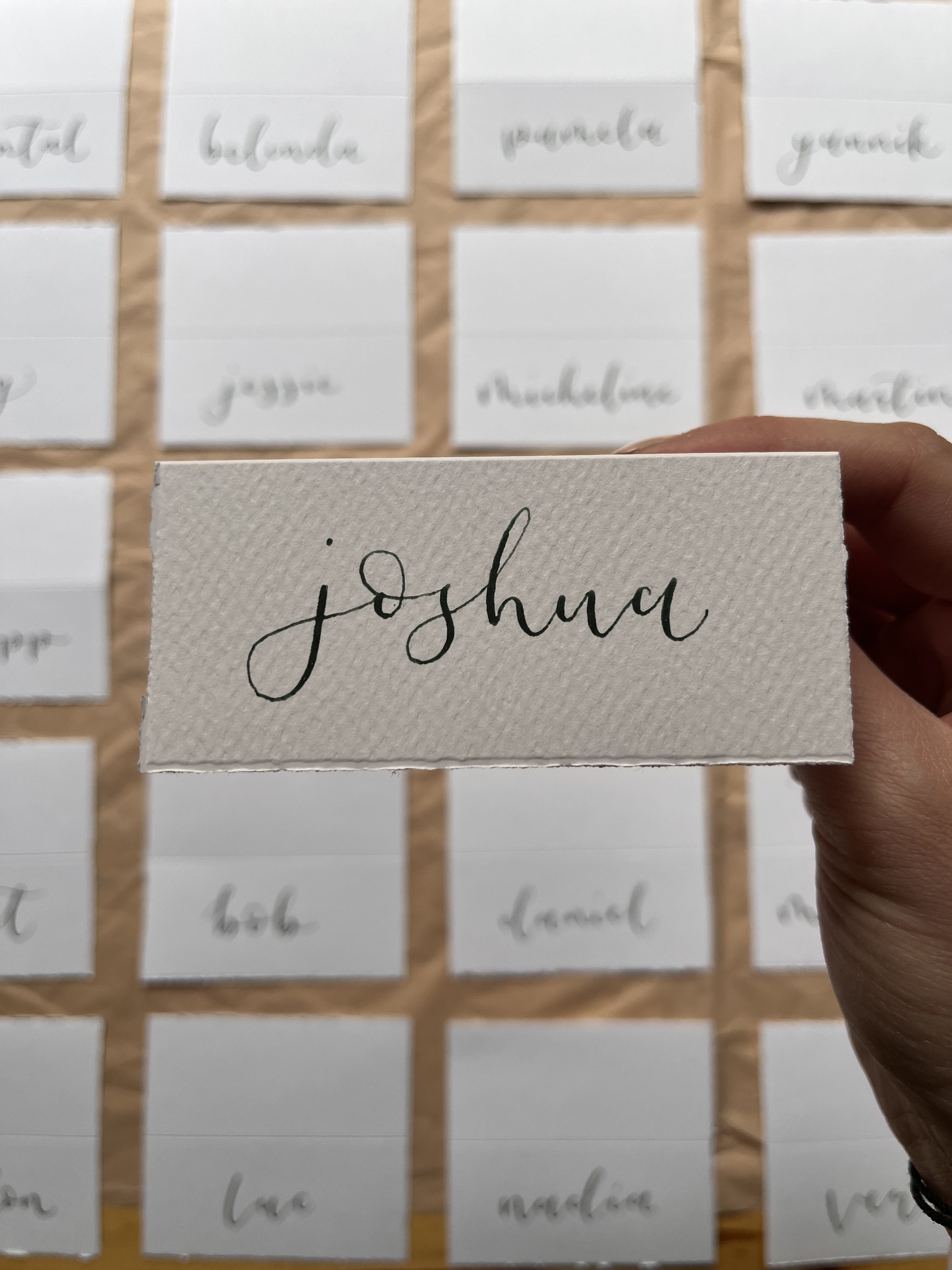Custom Calligraphy Name Place Cards Personalised Event Seating Cards - Etsy