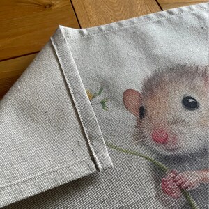 Mouse Napkins Set of 6, Field Mice Table Linen Ideal for Picnics - Etsy