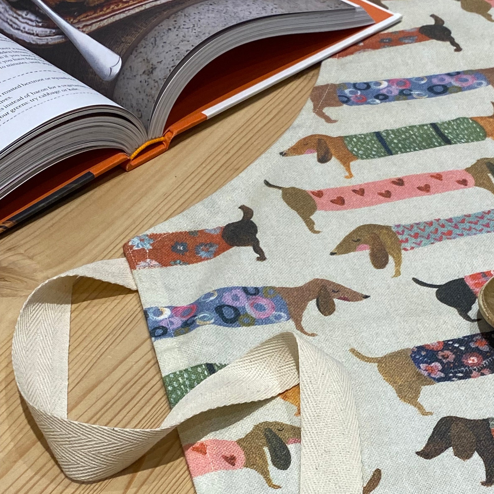 Sausage Dog Apron in Cute Jumper Print Ideal for Owner Gift - Etsy