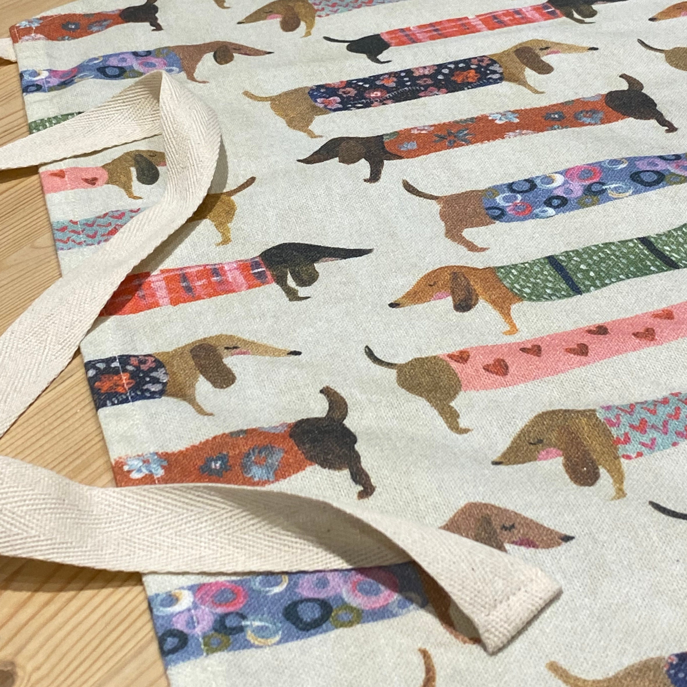 Sausage Dog Apron in Cute Jumper Print Ideal for Owner Gift - Etsy