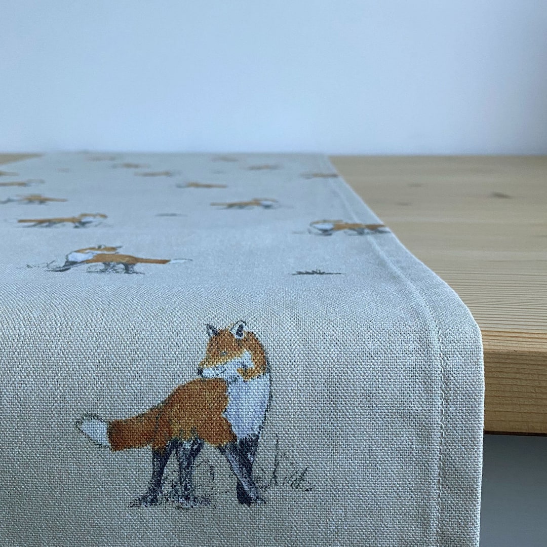 Fox Table Runner - Etsy