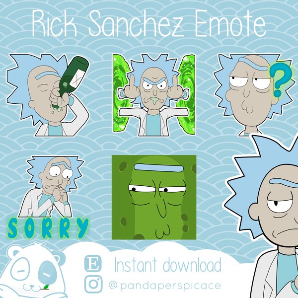 Rick and Morty Emote - Etsy Finland