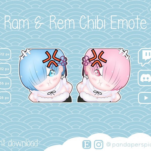 Twitch Rem Emote - Etsy