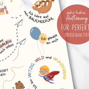 Affirmation Poster With Name Affirmations for Children Positive Beliefs ...
