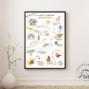 Affirmation Poster With Name Affirmations for Children Positive Beliefs ...