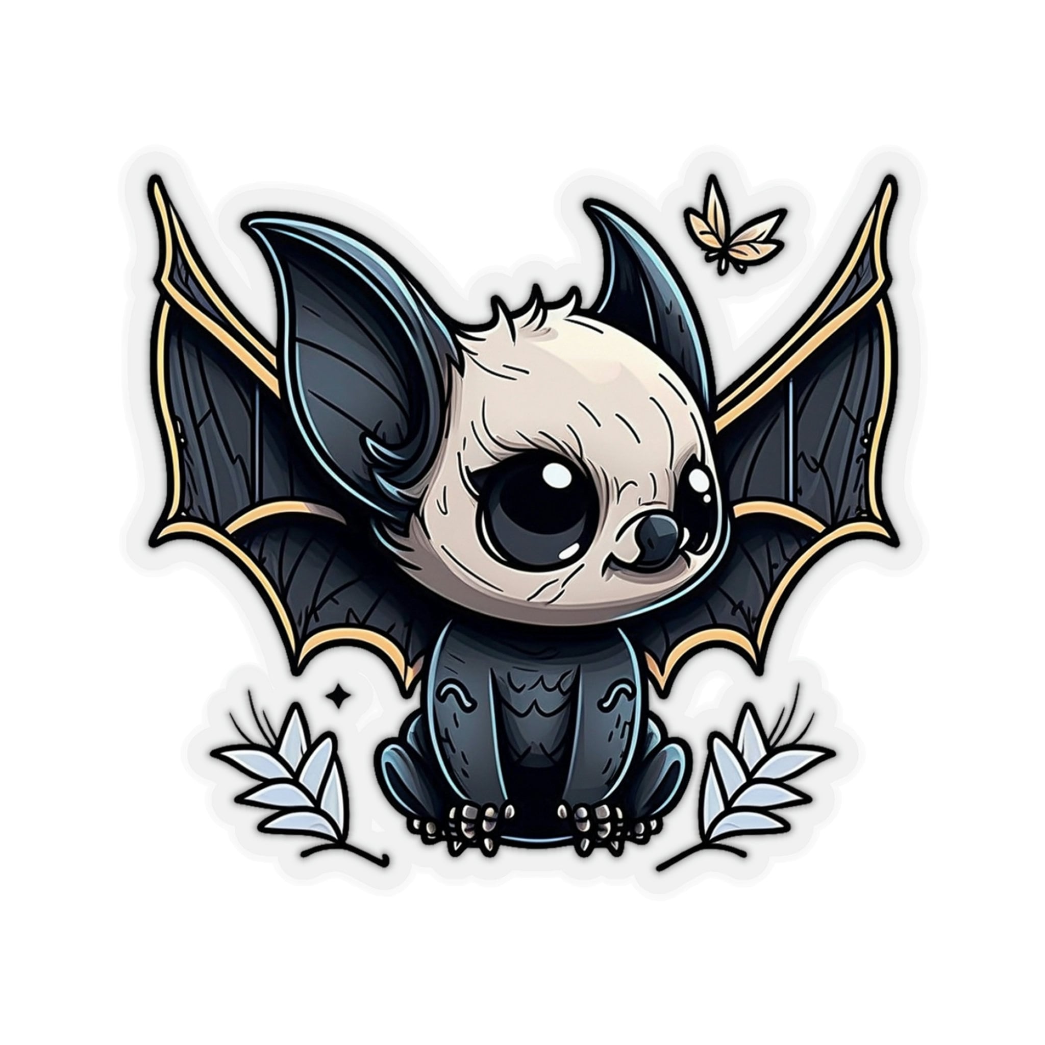 Cute Bat Cool Kawaii Kiss-cut Stickers -- Notebook Vinyl -- Hydro Flask ...