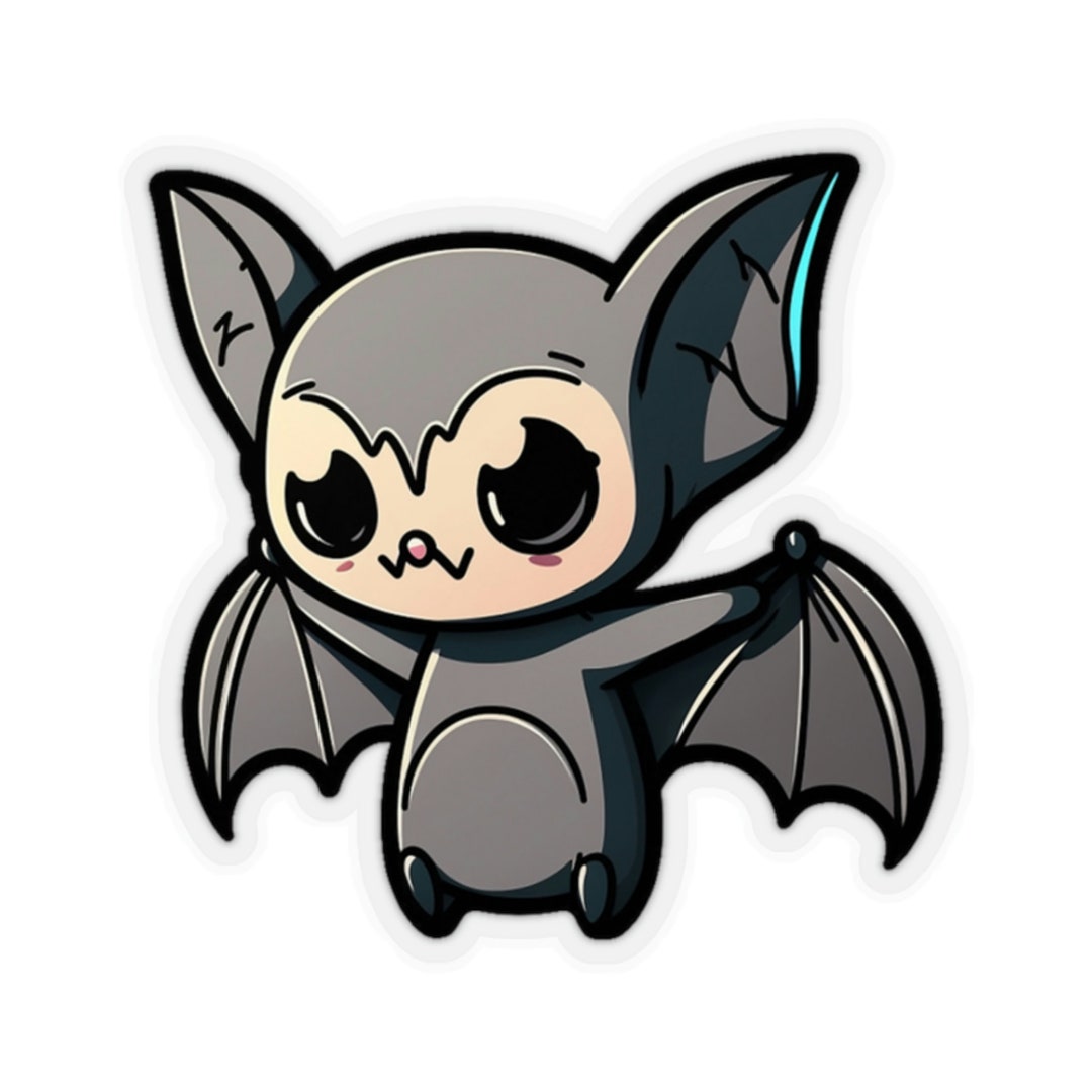 Cute Bat Cool Kawaii Kiss-cut Stickers -- Notebook Vinyl -- Hydro Flask ...