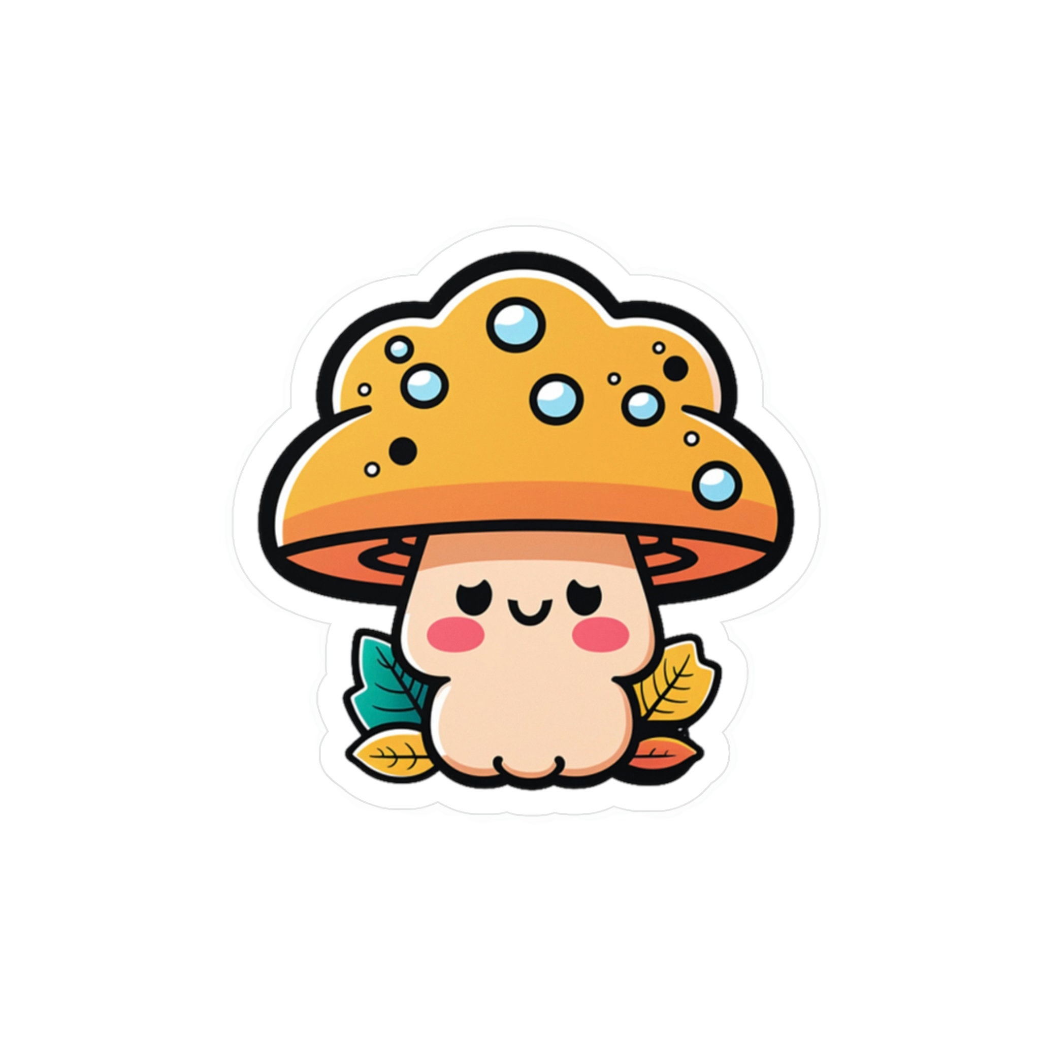 Cute Kawaii Mushrooms Sticker Mushroom Sticker Decal - Etsy