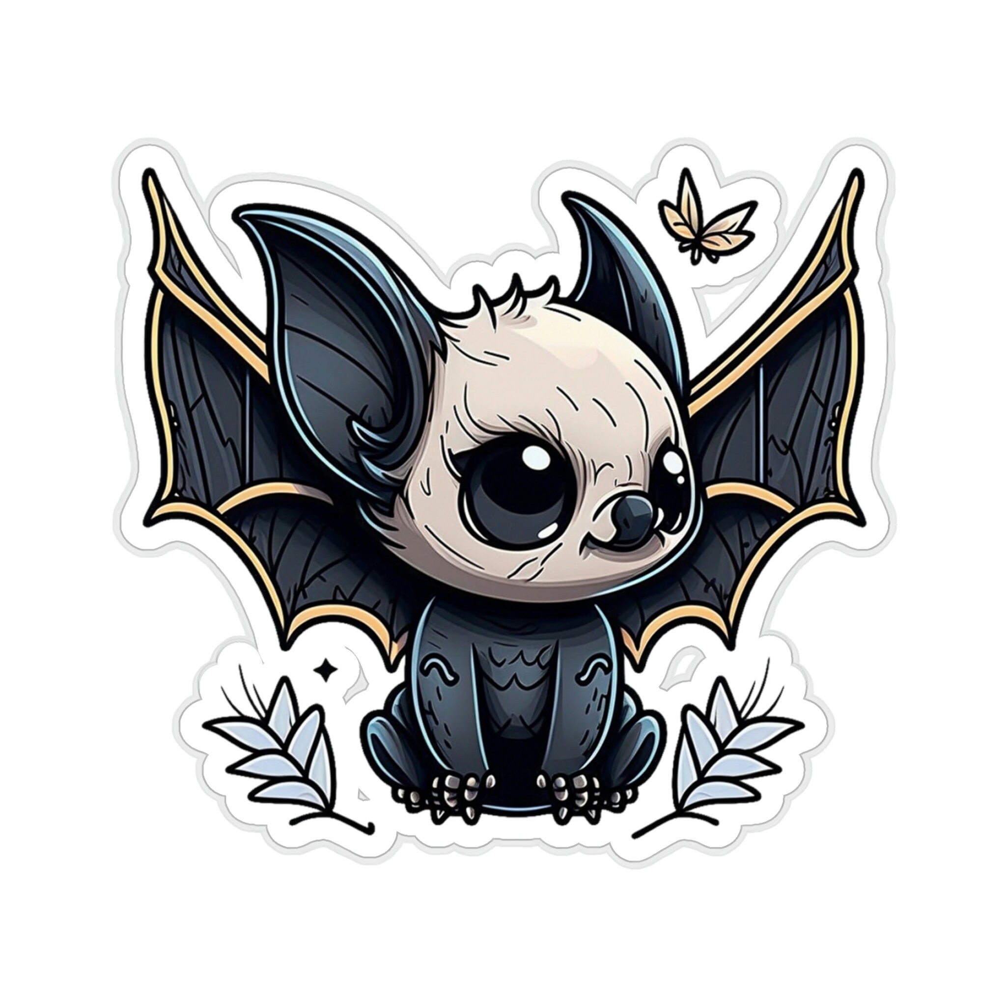 Cute Bat Cool Kawaii Kiss-cut Stickers -- Notebook Vinyl -- Hydro Flask ...