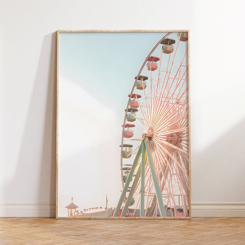 Ferris Wheel Print - Etsy