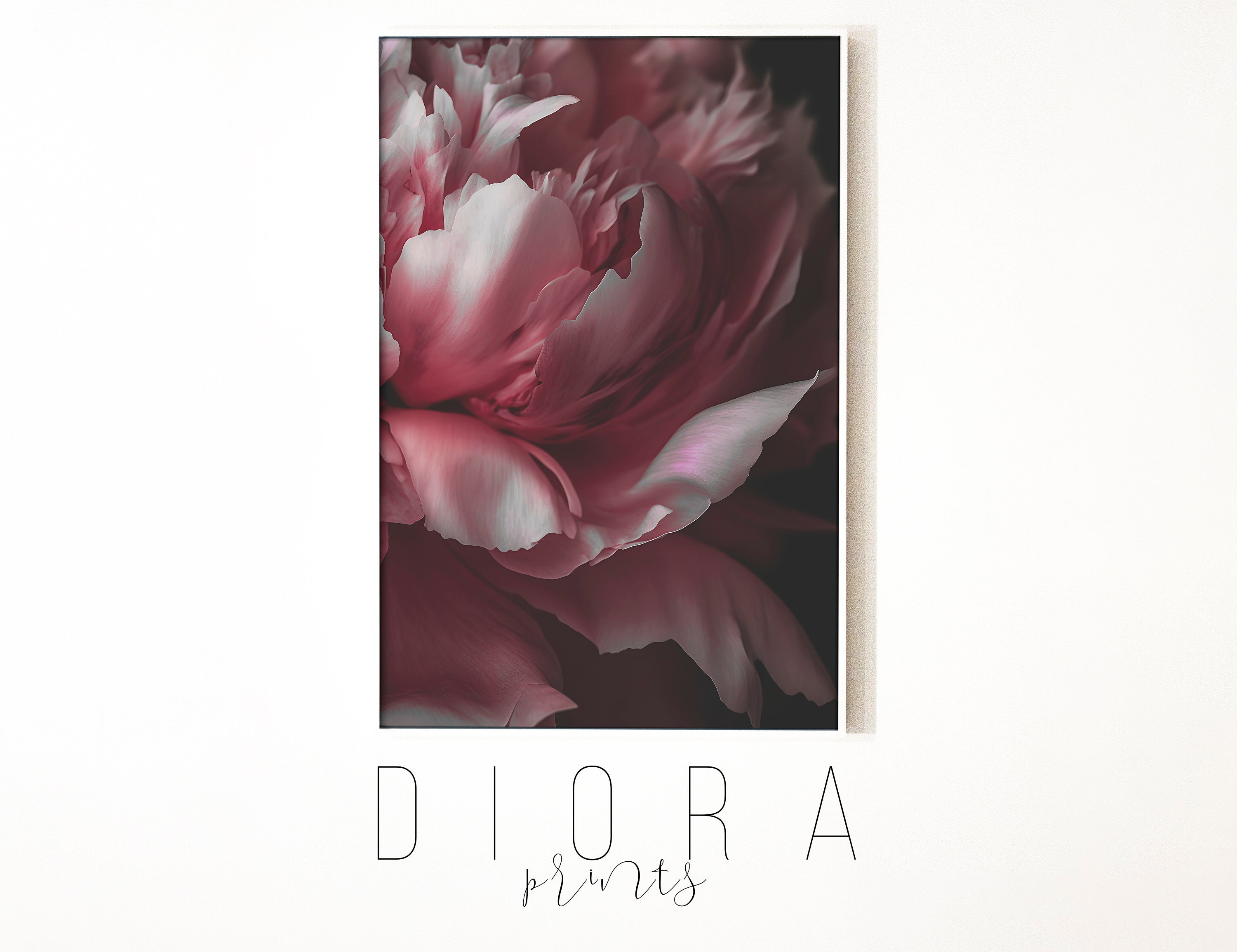 Pink Peony Print Set of 3, Floral Wall Art, Nursery Pink Flower Print ...