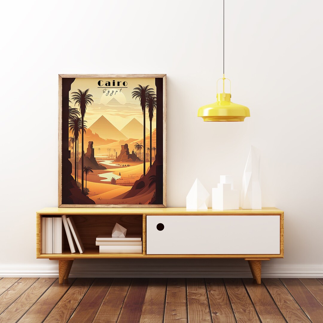 Egypt Travel Poster, Cairo Wall Art Print, Printable Poster, Egyptian ...