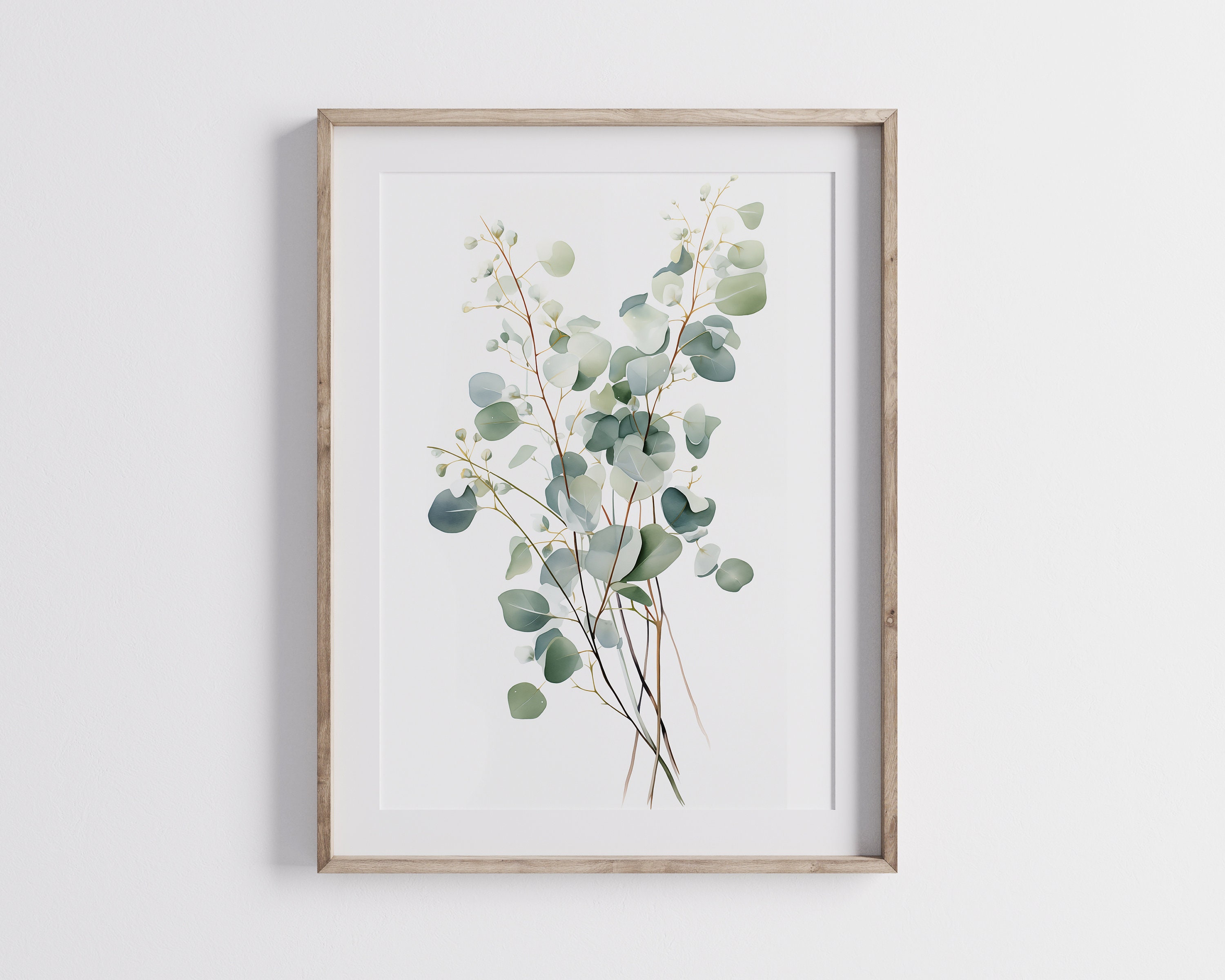 Eucalyptus Printable Wall Art, Eucalyptus Set of 3 Prints, Botanical ...