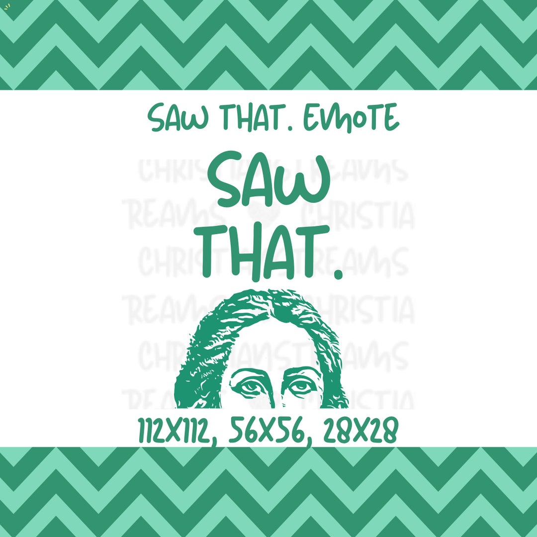 Saw That. Jesus Emote Christian Emote - Etsy