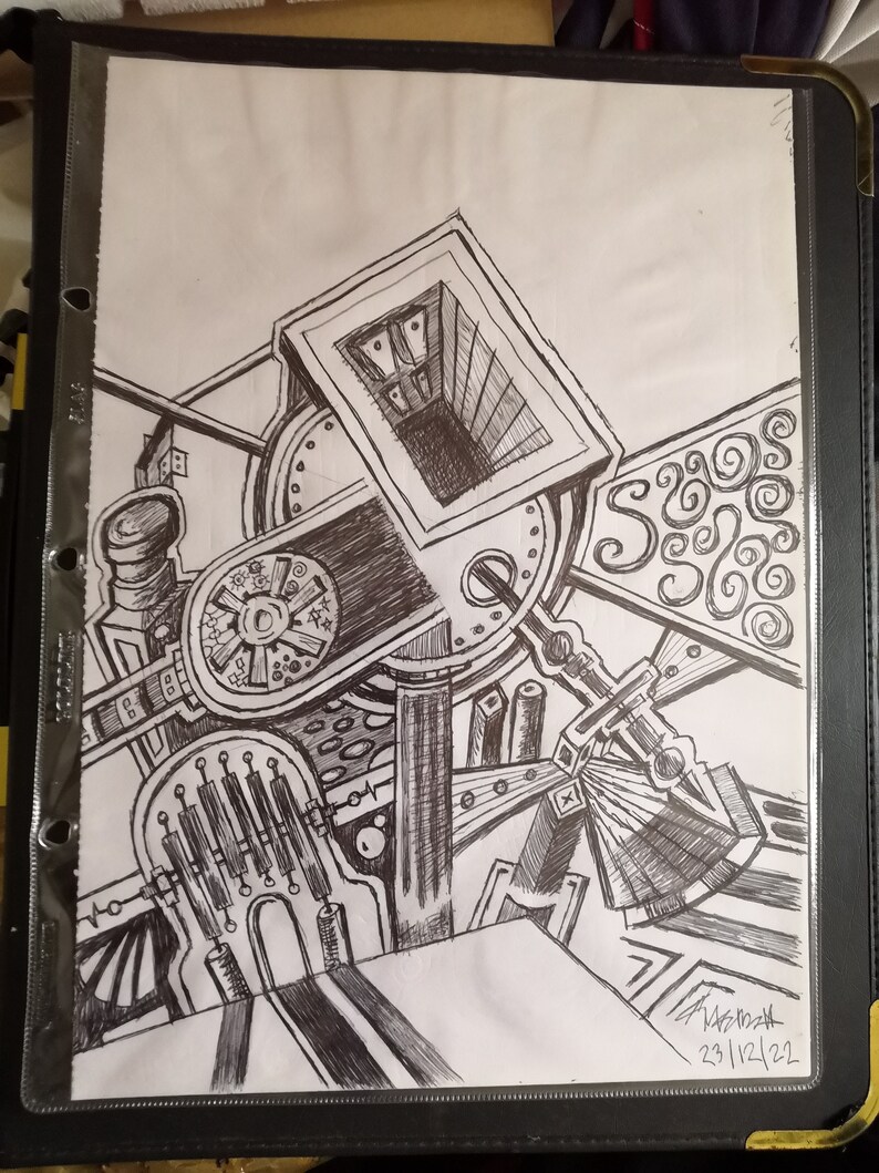 Biro A3 Hand-drawn Original Artwork Unframed - Etsy