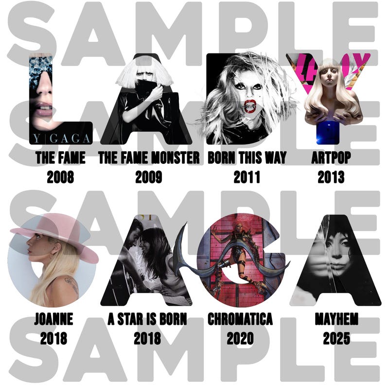Poster Lady Gaga - Etsy