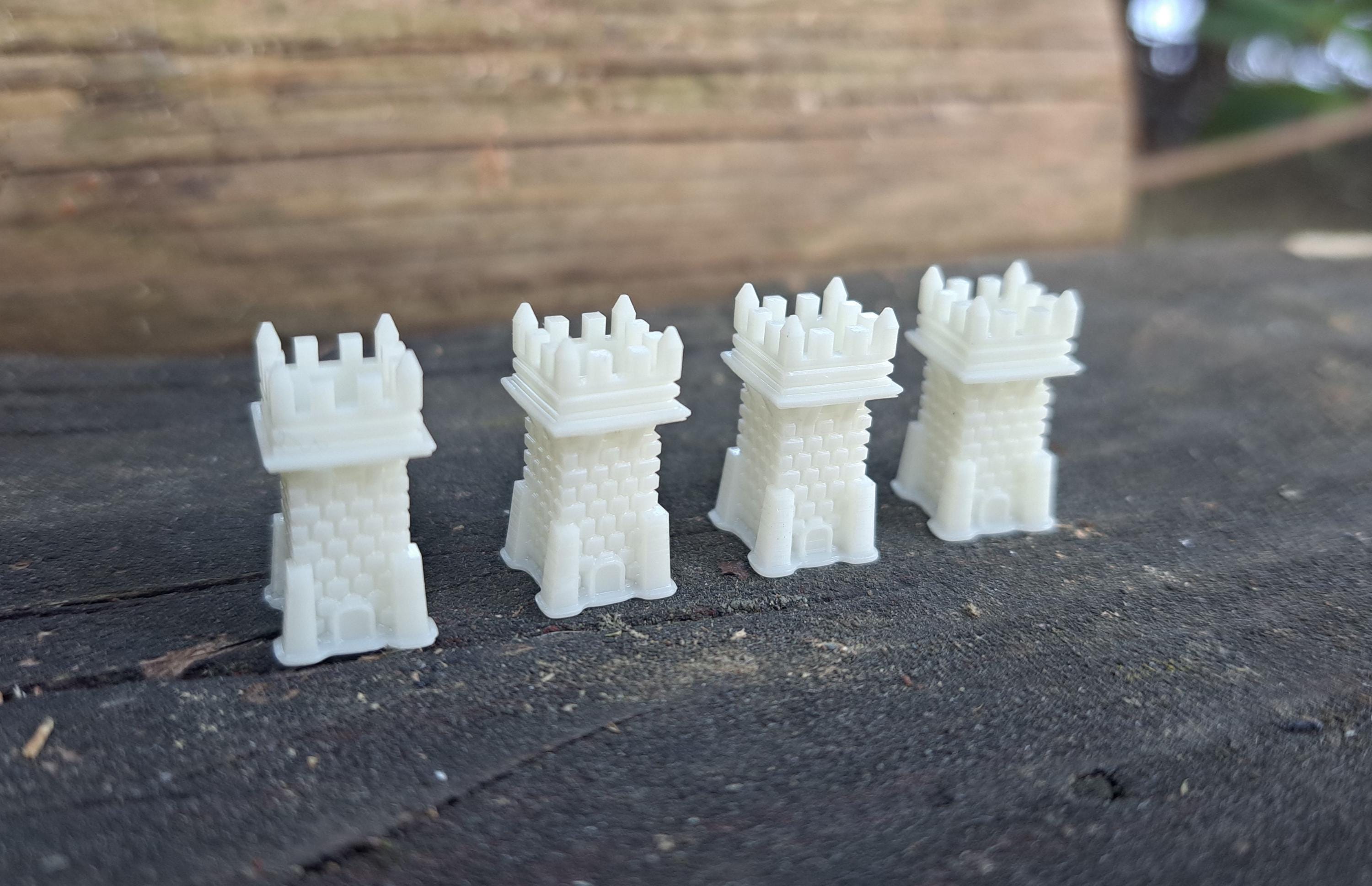 Tower Token, Game Board Token, Set of 10 Towers - Etsy