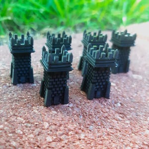 Tower Token, Game Board Token, Set of 10 Towers - Etsy