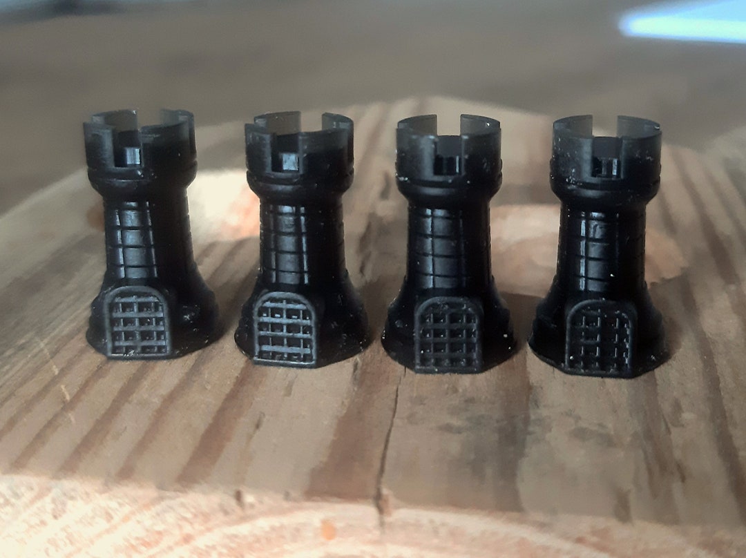 Tower Token, Game Board Token, Set of 10 Towers - Etsy