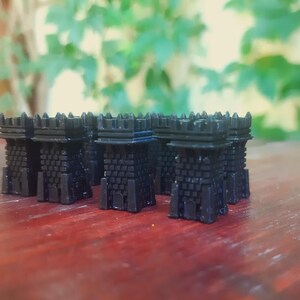 Tower Token, Game Board Token, Set of 10 Towers - Etsy