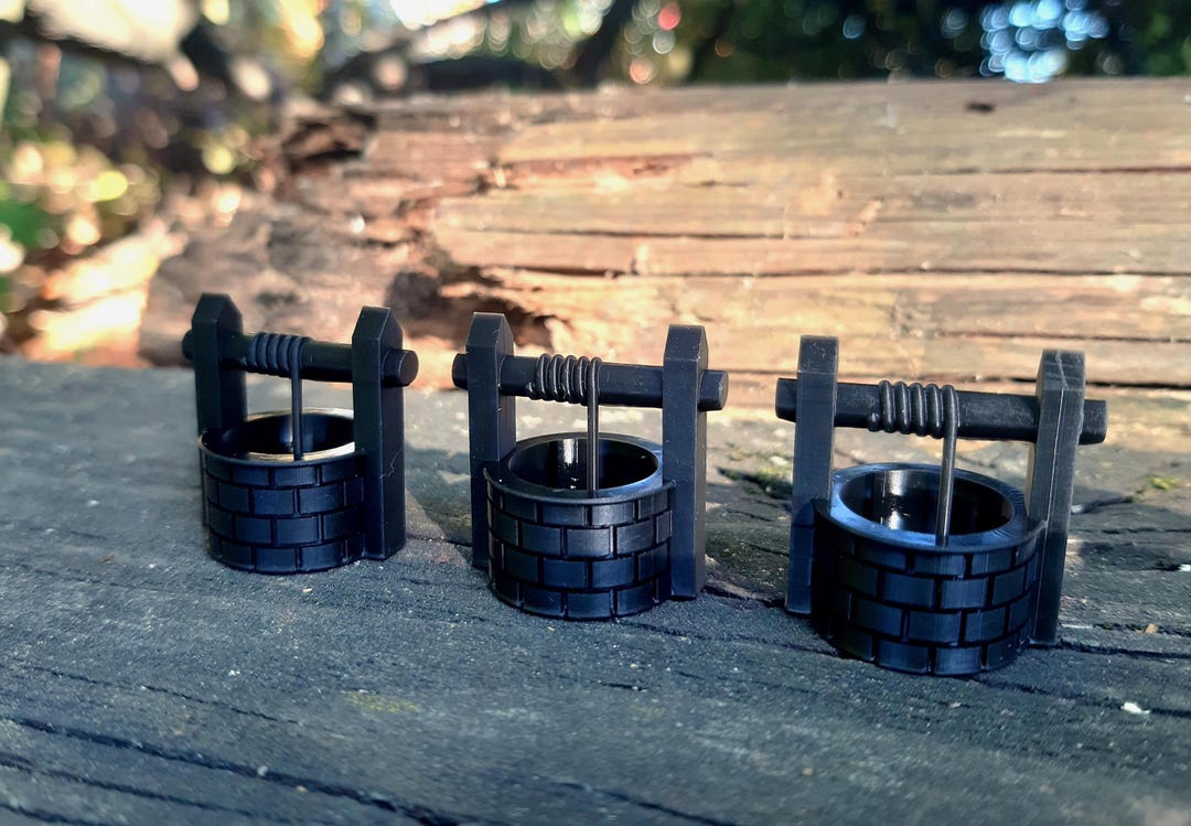 Water Well Token, Well Token Game Board Token, Set of 5 Wells - Etsy