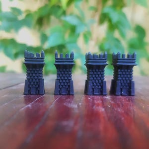 Tower Token, Game Board Token, Set of 10 Towers - Etsy