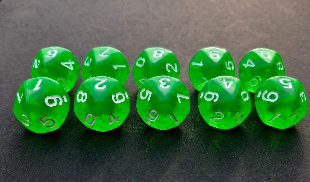 Polyhedral Dice , Dice Token, Decahedron Dice, Diamond Dice ...