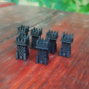 Tower Token, Game Board Token, Set of 10 Towers - Etsy