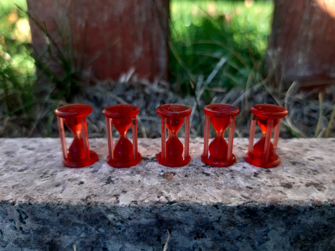 Hourglass Token, Time Token, Hourglass Pawn, Game Token, Set of 10 ...