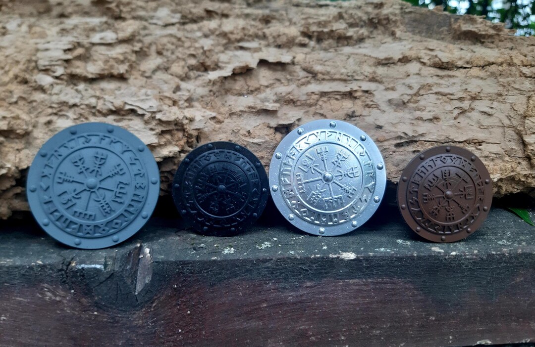 Runes Token, Viking Shield, Runes, Game Token, Set of 4 Shieds - Etsy