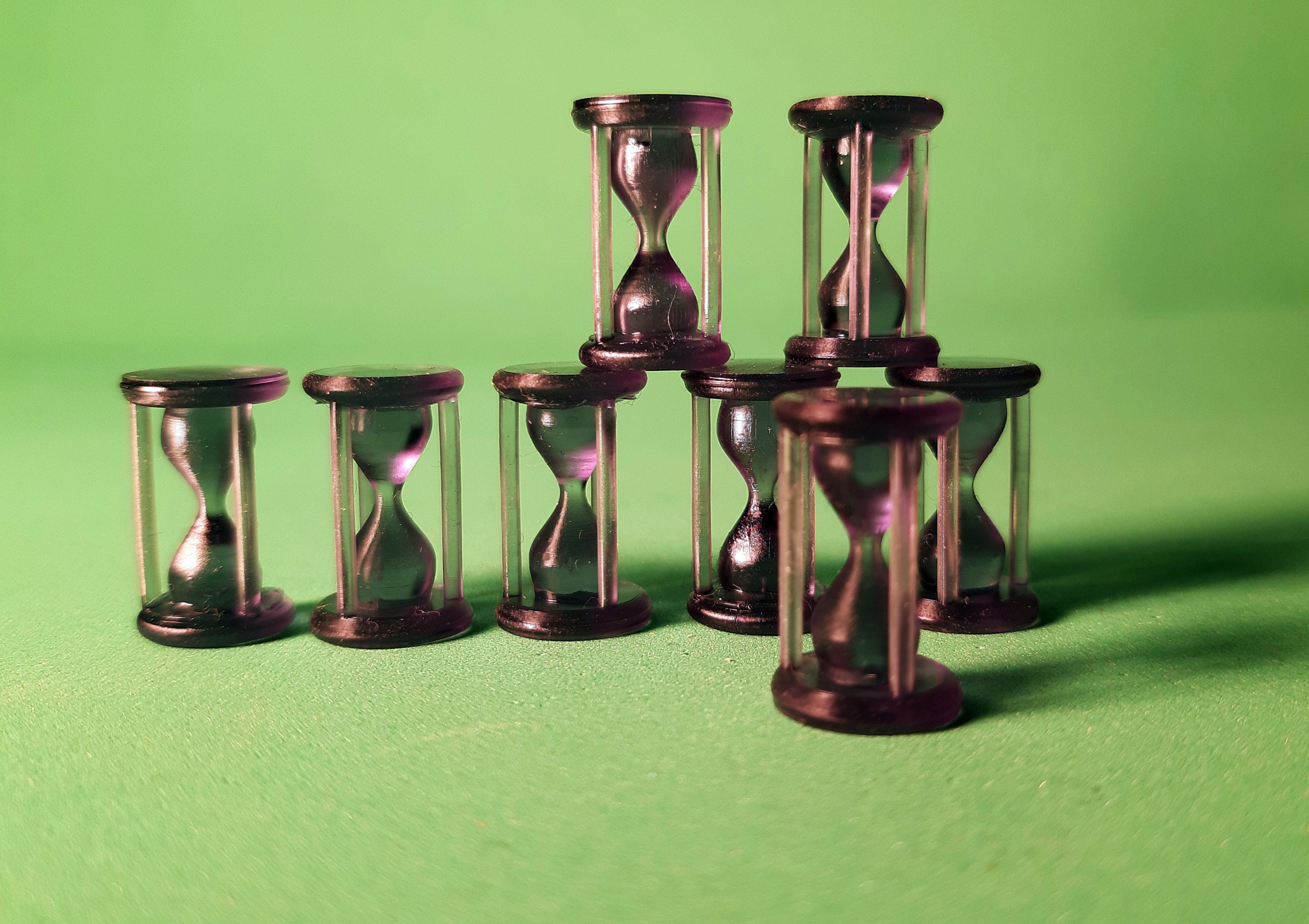 Hourglass Token, Time Token, Hourglass Pawn, Game Token. Set of 10 ...