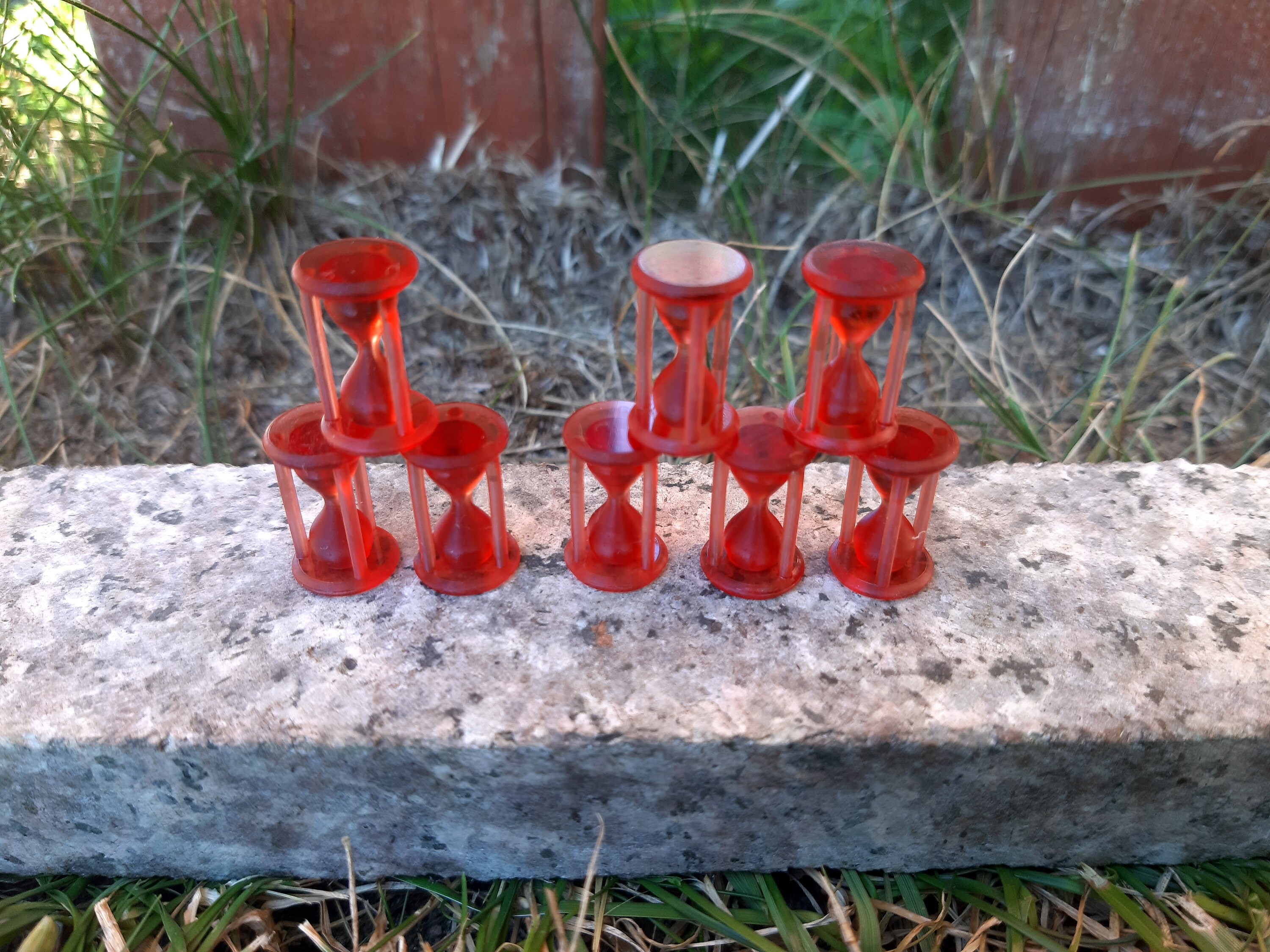 Hourglass Token, Time Token, Hourglass Pawn, Game Token, Set of 10 ...