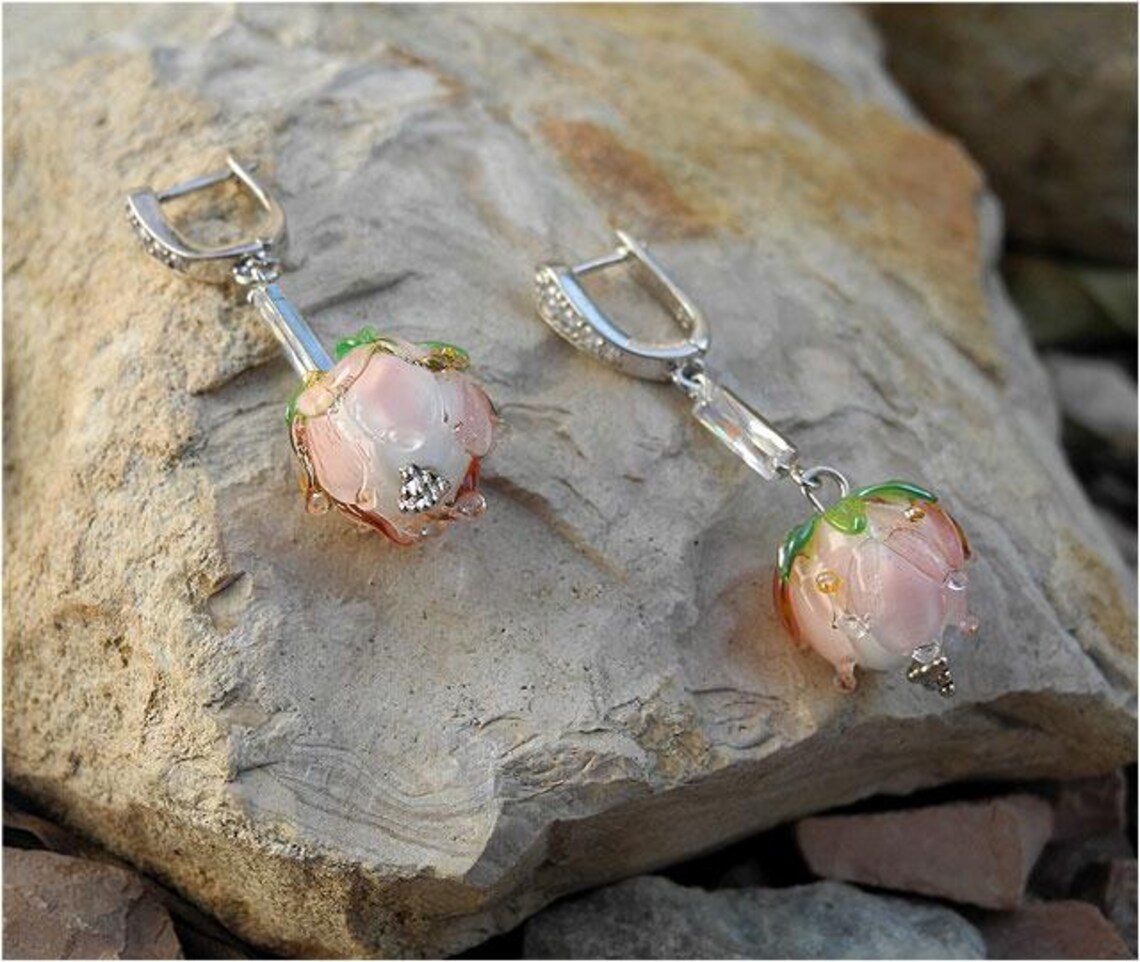 Designer Glass Bracelet, Buds, Buds for Bracelets, Buds for Earrings - Etsy