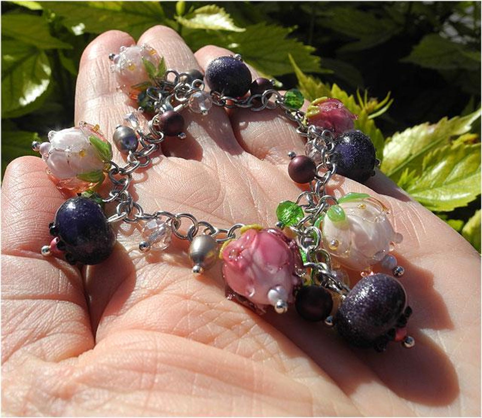 Designer Glass Bracelet, Buds, Buds for Bracelets, Buds for Earrings - Etsy