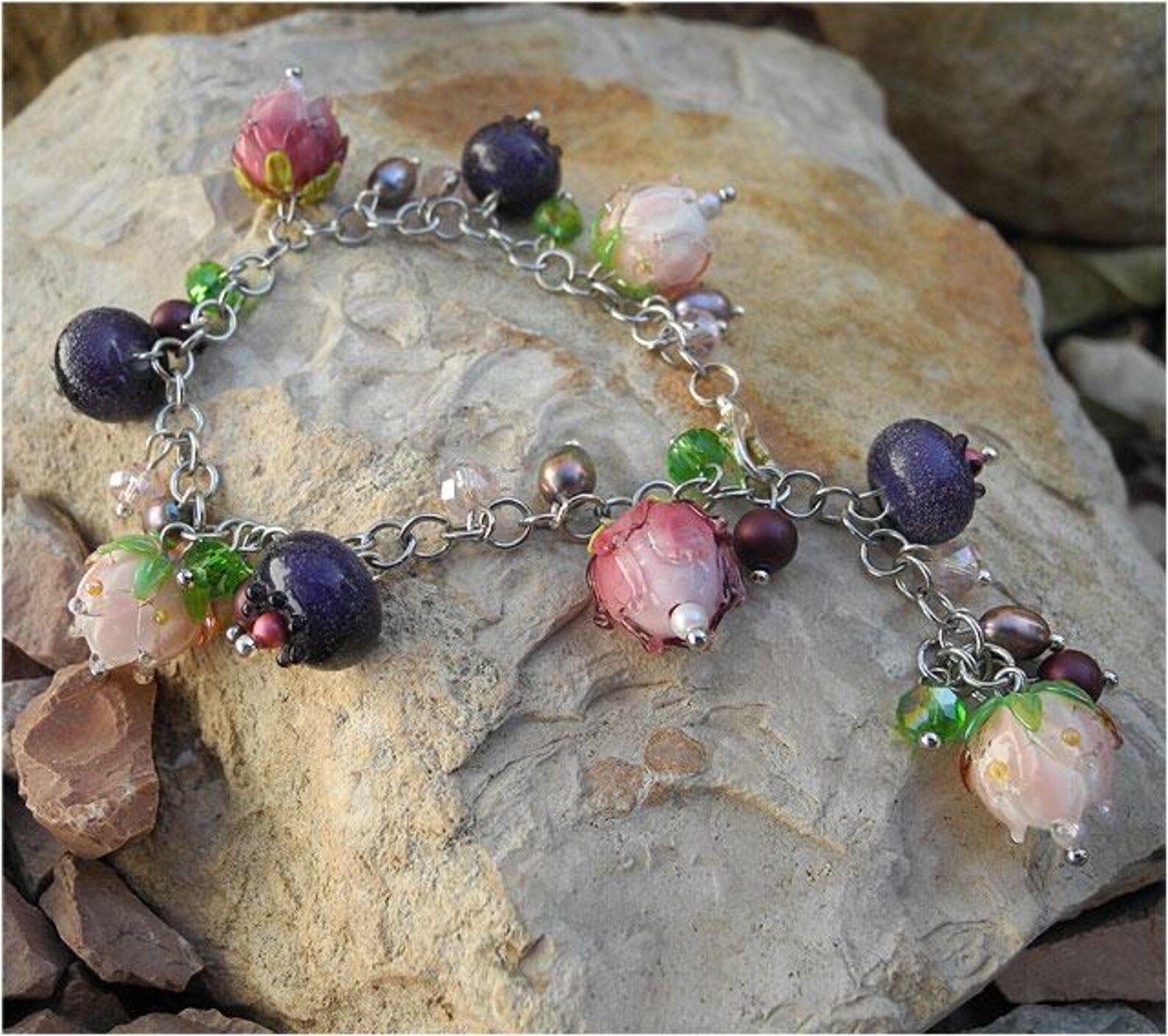 Designer Glass Bracelet, Buds, Buds for Bracelets, Buds for Earrings - Etsy